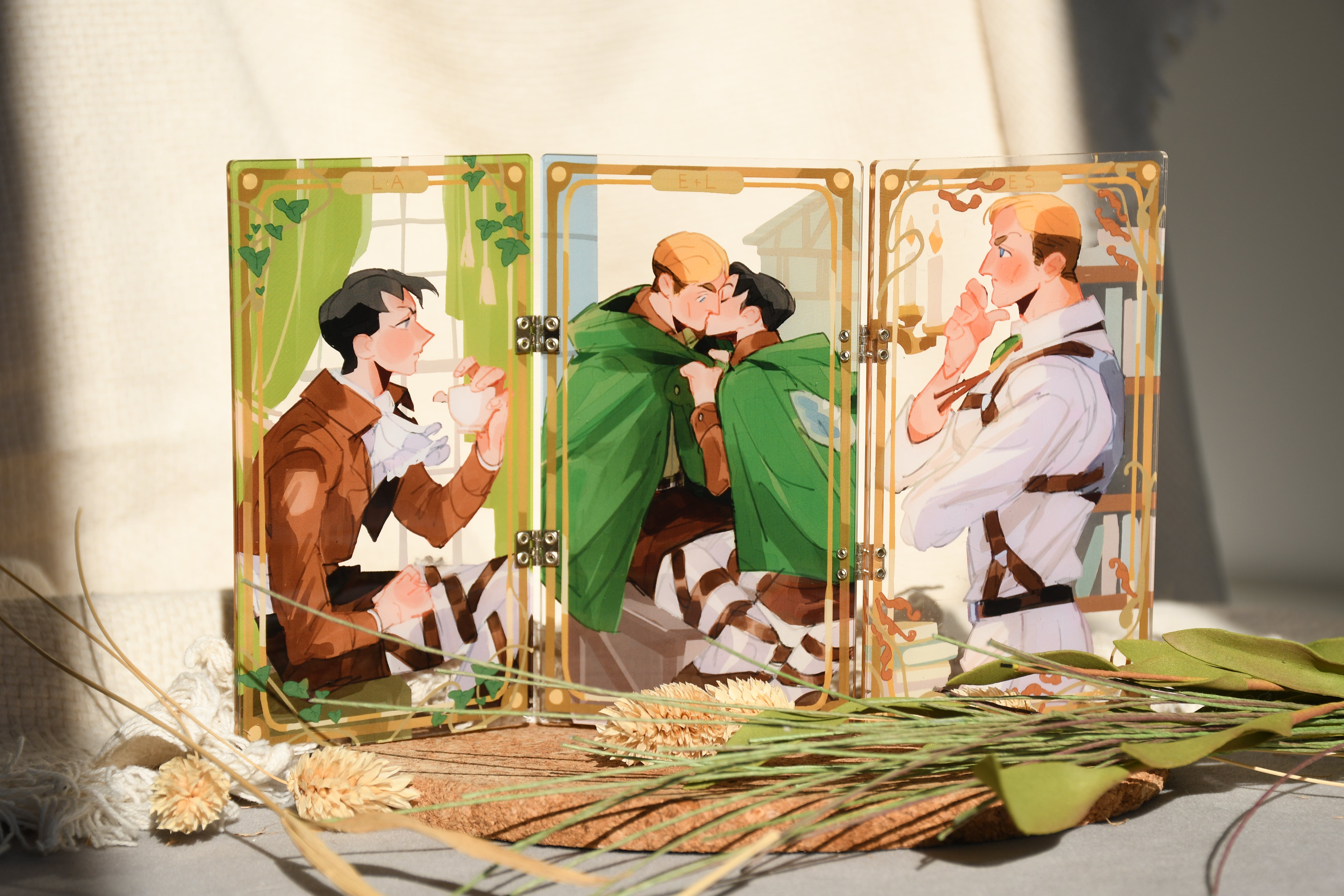 [PREORDER] Triptych Eruri - Standee – kiwie